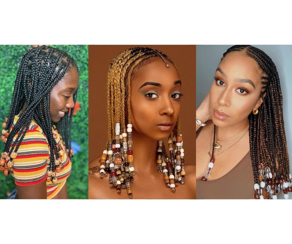 55 Stunning Box Braids With Beads - 2022 (With Images) | Fabbon