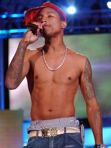 Pharrell Williams Tattoos Removed Before And After