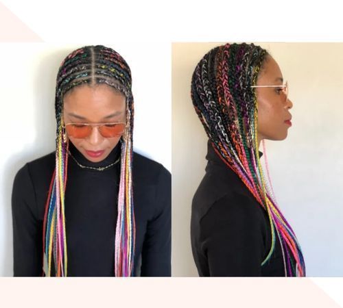25 Cornrow Hairstyles With Natural Hair - 2022 | Fabbon