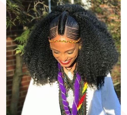 25 Cornrow Hairstyles With Natural Hair (With Photos) | Fabbon