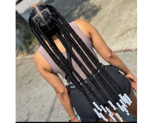55 Stunning Box Braids With Beads - 2022 (With Images) | Fabbon