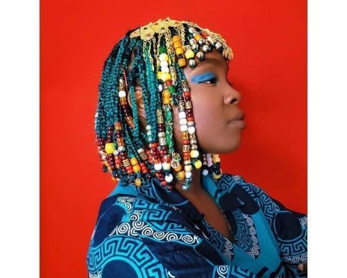 55 Stunning Box Braids With Beads - 2022 (With Images) | Fabbon