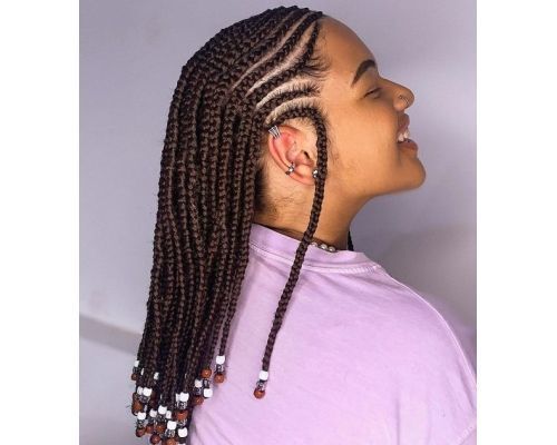 55 Stunning Box Braids With Beads - 2022 (With Images) | Fabbon