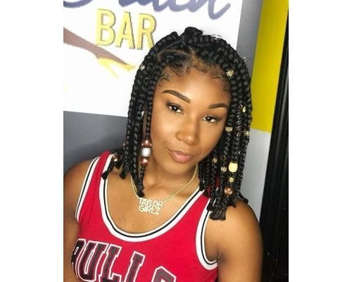 25 Stunning Short Braids With Beads - 2023 | Fabbon