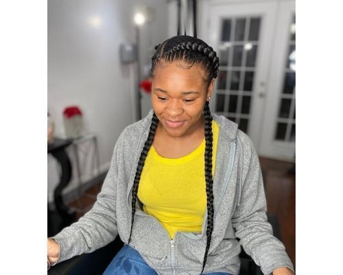 25 Stunning Two Cornrow Braid Hairstyles And Haircuts | Fabbon