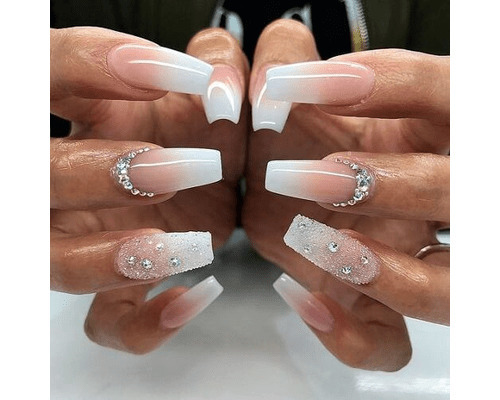 25 Stunning Diamond Nail Designs And Ideas - 2022 | Fabbon