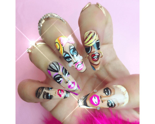 21 Portrait Nail Art Design Ideas Trending In 2023 | Fabbon
