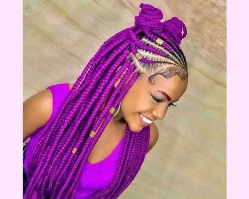 25 Stunning Purple Black Hairstyles And Haircuts (With Photos) | Fabbon