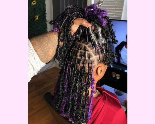 25 Stunning Purple Black Hairstyles And Haircuts (With Photos) | Fabbon