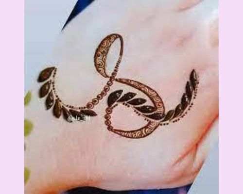 Stylish S Letter Mehndi Designs You Will Love - 2023 (With Images) | Fabbon