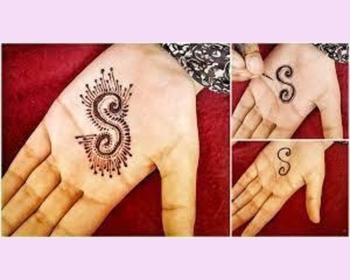 Stylish S Letter Mehndi Designs You Will Love - 2023 (With Images) | Fabbon