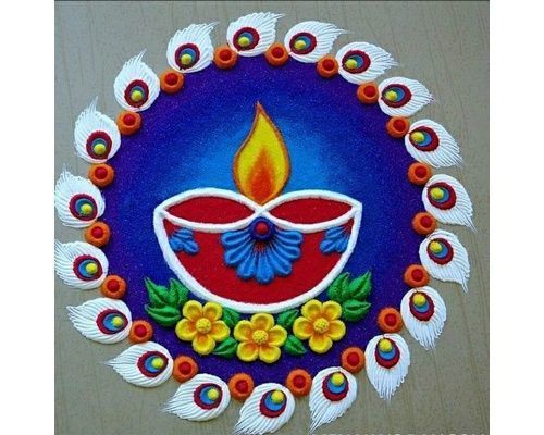 25 Simple And Easy Sand Rangoli Designs - 2023 (With Images) | Fabbon