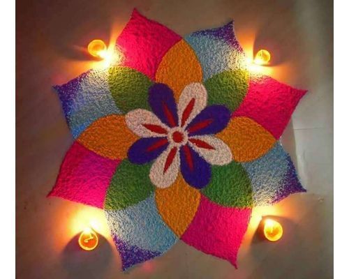 25 Simple And Easy Sand Rangoli Designs - 2023 (With Images) | Fabbon