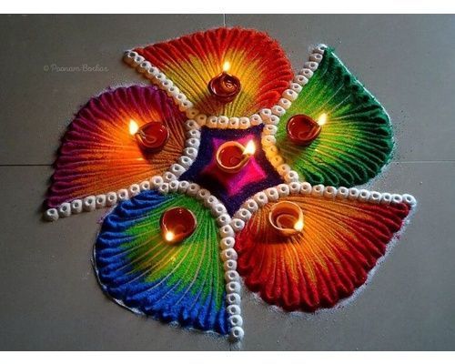 25 Simple And Easy Sand Rangoli Designs - 2023 (With Images) | Fabbon