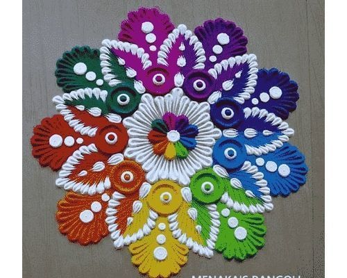 25 Simple And Easy Sand Rangoli Designs - 2023 (With Images) | Fabbon