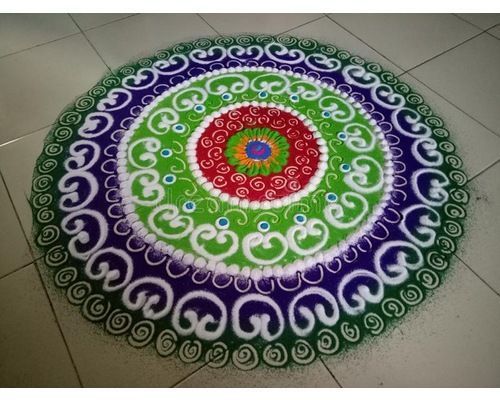 25 Simple And Easy Sand Rangoli Designs - 2023 (With Images) | Fabbon