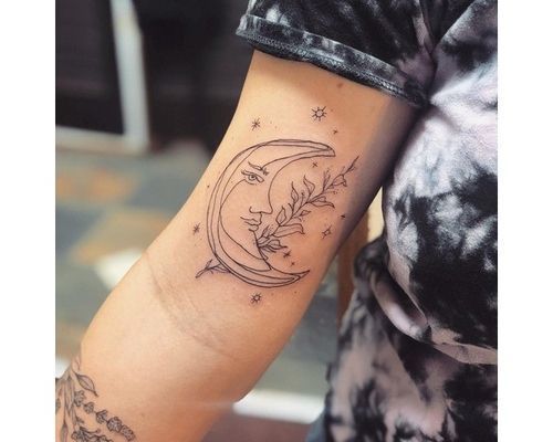 51 Stunning Moon Tattoo Ideas With Meanings | Fabbon