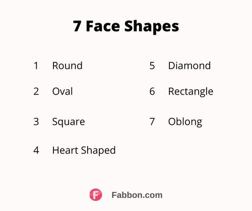 How To Find Your Face Shape - 7 Types Of Face Shapes | Fabbon